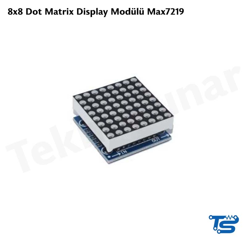 LCD - Gösterge: 8x8 Dot Matrix Display Modülü Max7219